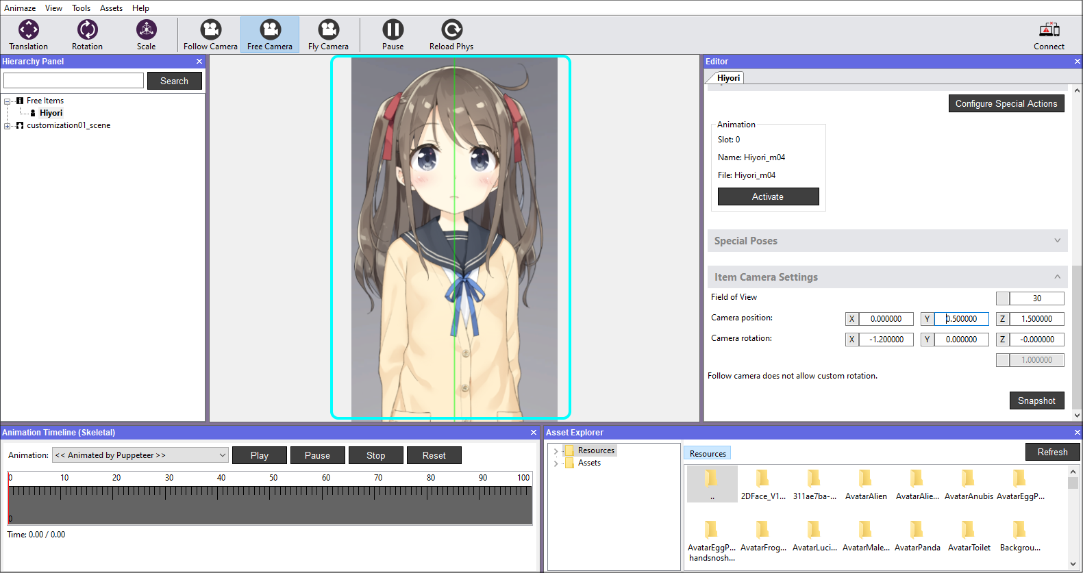 Animaze Manual - Learn how to Frame the avatar
