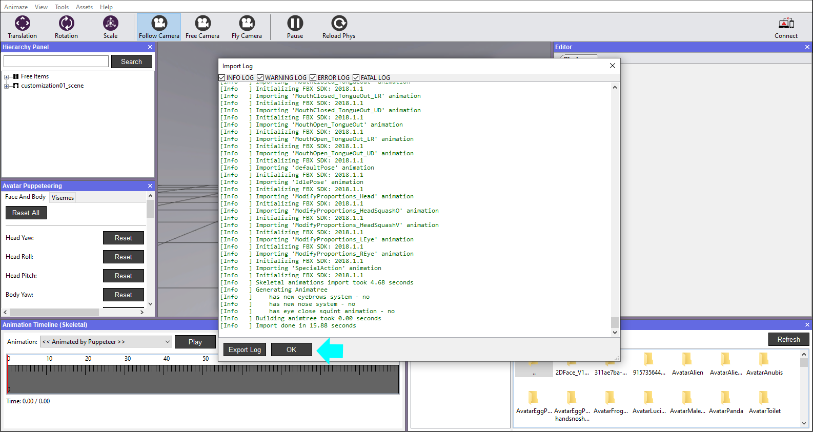 Animaze FAQ | Animaze Editor 3D avatar import