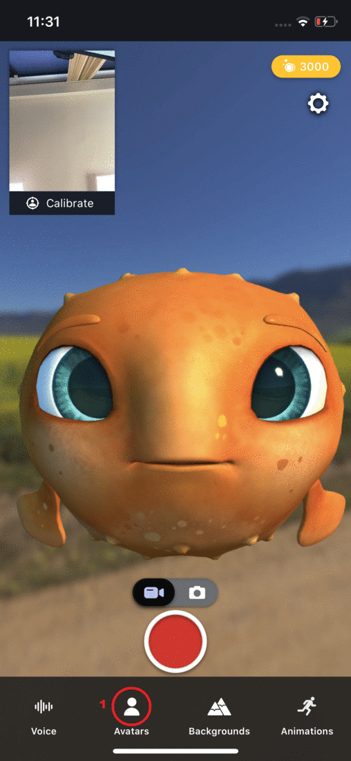 Animaze iPhone: How do I customize avatars? (shape and color)