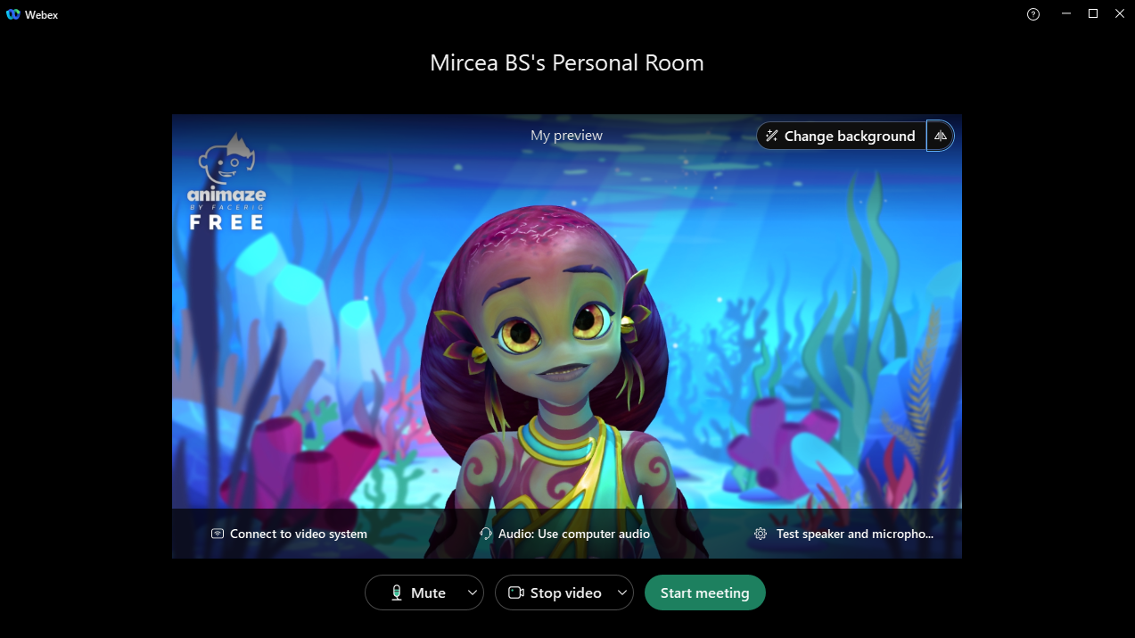 Animaze FAQ || How to use Animaze with Webex by Cisco
