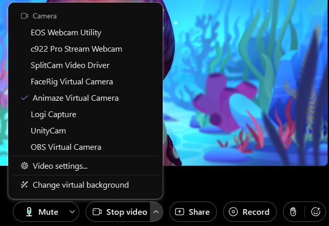 Animaze FAQ || How to use Animaze with Webex by Cisco