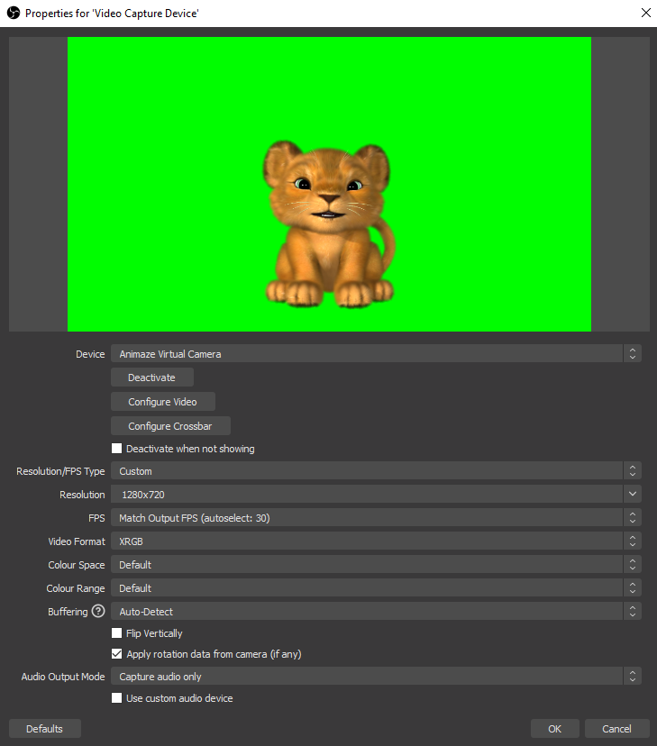 Chroma Key w/ OBS Video Capture Device (no subscription needed)