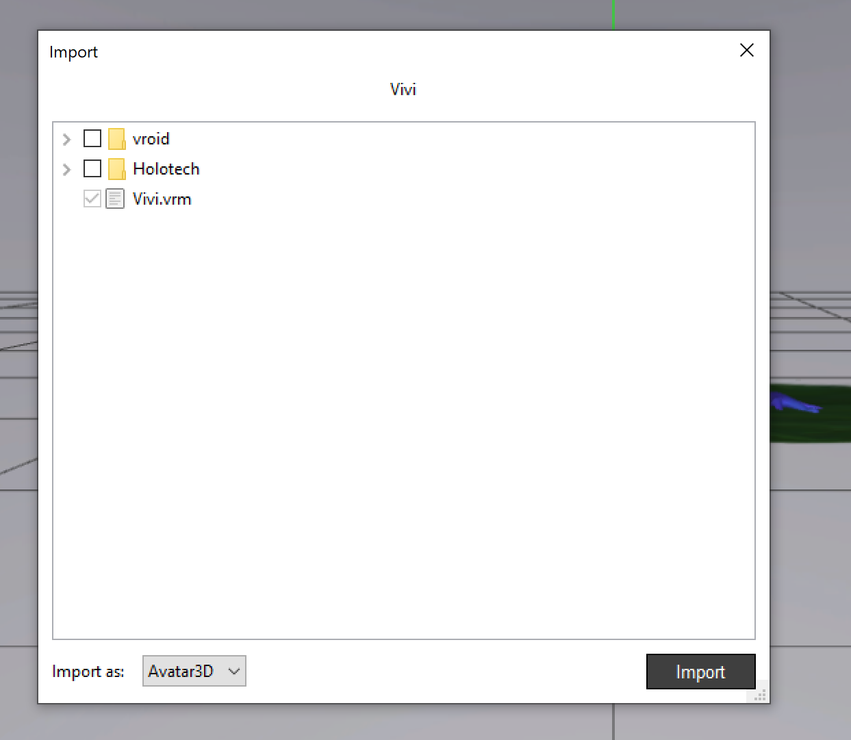 Import Your .VRM Model Into Animaze